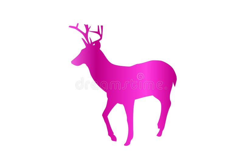 Pink Sign Deer Stock Illustrations – 589 Pink Sign Deer Stock ...