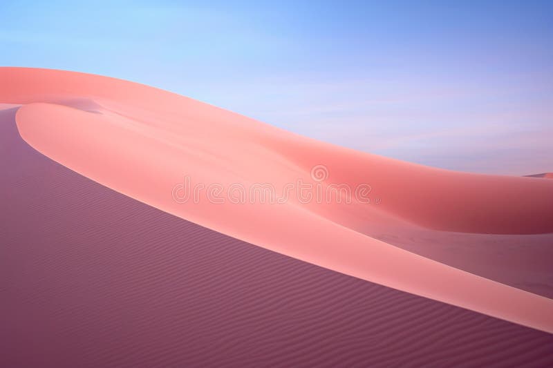 Pink Desert. Created with Generative Ai Technology Stock Illustration ...