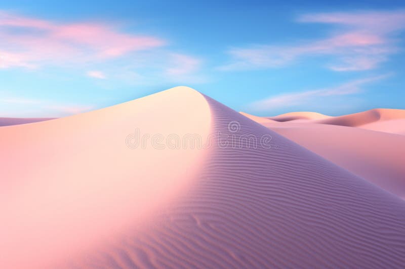 Pink Desert. Created with Generative Ai Technology Stock Illustration ...