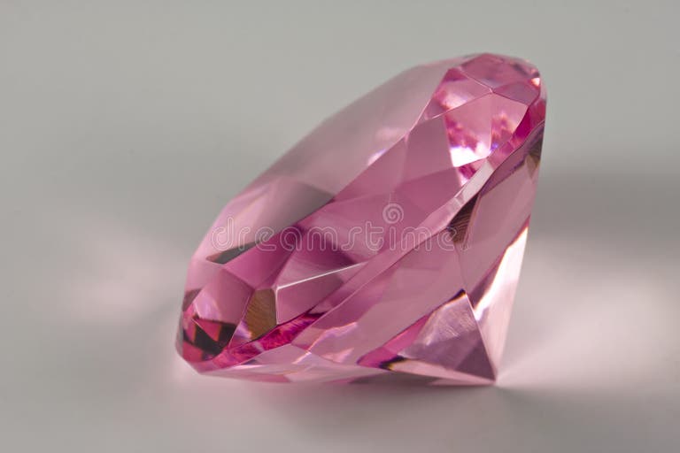 Pink Diamond stock photo. Image of crystal, round, diamond - 7260456