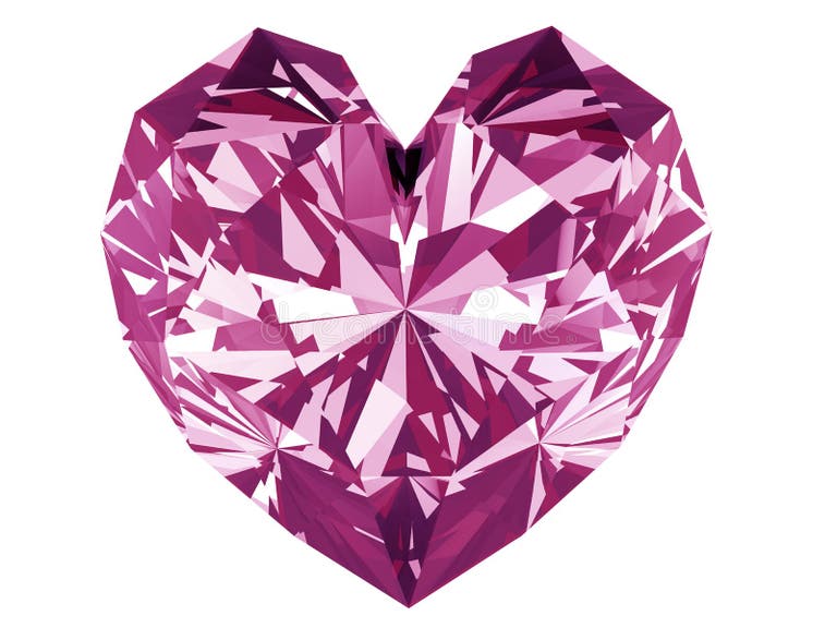 Pink Transparent Crystal Heart Stock Illustrations – 816 Pink ...