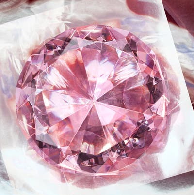Pink diamond impression stock illustration. Illustration of light ...