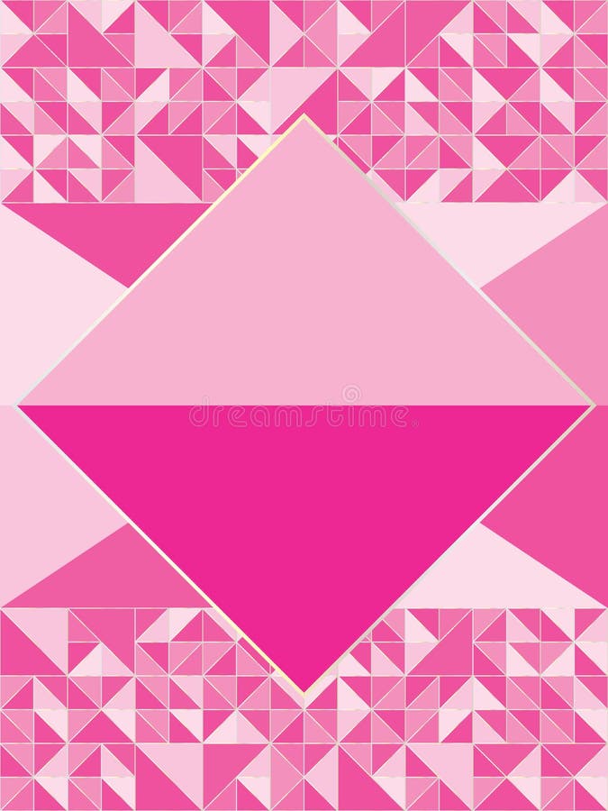 Pink Diamond Shape stock vector. Illustration of element - 41687273