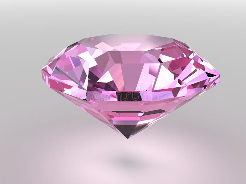 Pink diamond impression stock illustration. Illustration of light ...