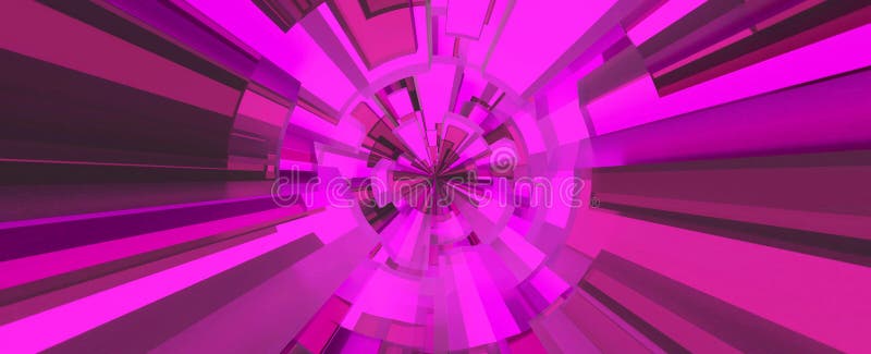 Pink Digital Background. 3D Illustration Stock Illustration ...