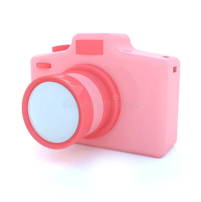 Pink digital camera stock illustration. Illustration of optical - 29612683