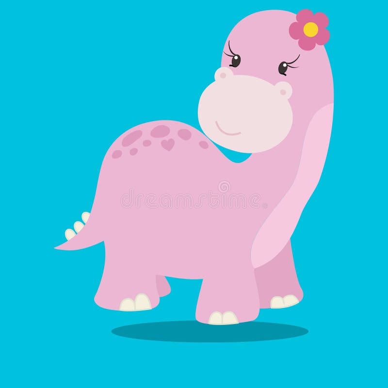 Pink Dinosaurs Pink Dinosaur Standing 12 Stock Vector - Illustration of ...