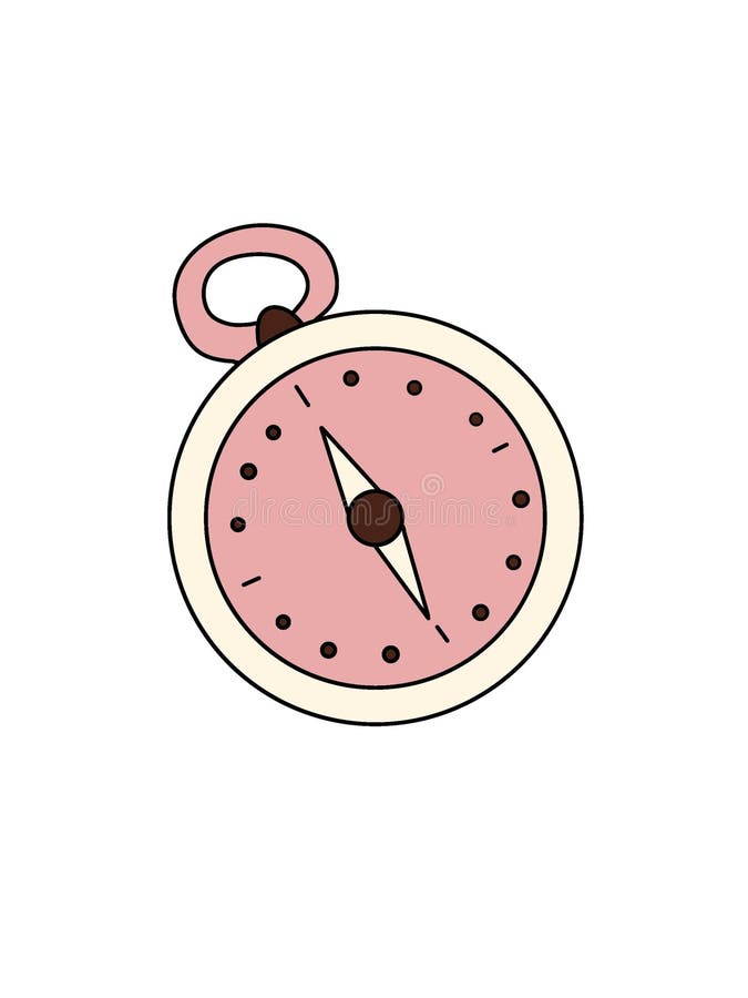 Pink Direction Indicator Vector Illustration Stock Illustration ...