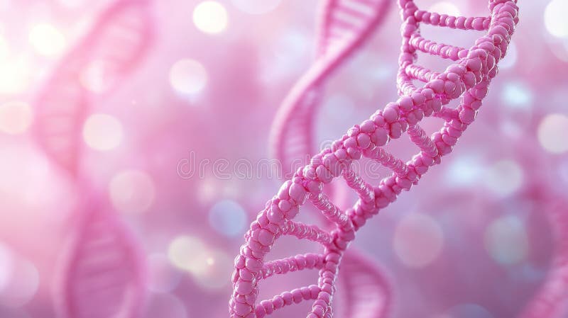 Pink DNA Helix Abstract Background Stock Illustration - Illustration of ...