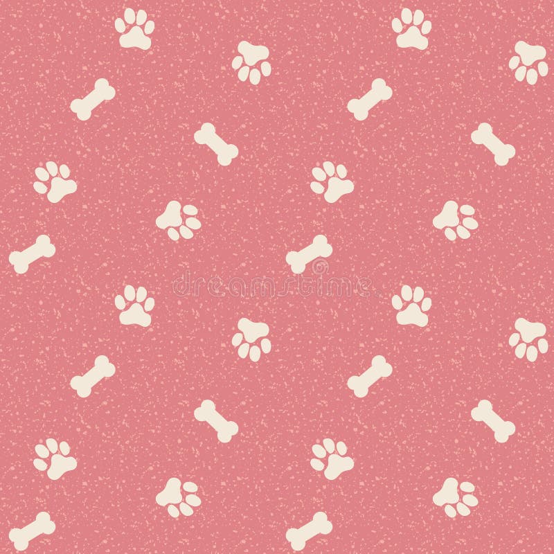 Pink Paw Print Wallpaper