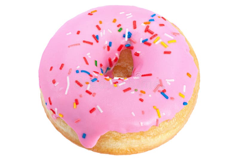 Pink doughnut stock image. Image of icing, donut, pink - 37051449