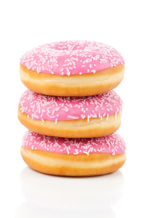 Pink Donut stock photo. Image of circle, sugar, baked - 45492054