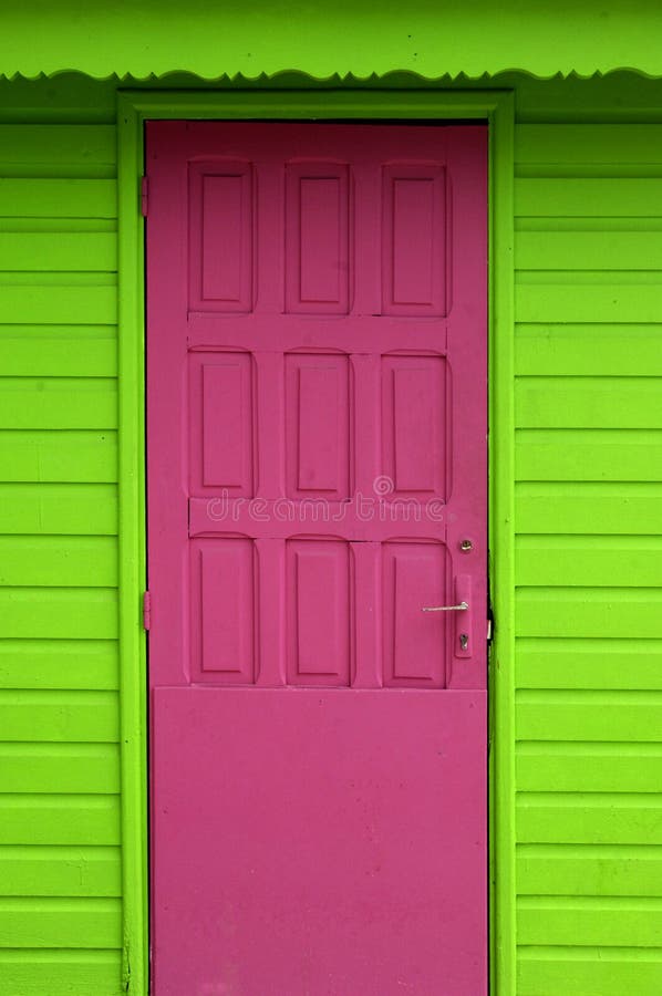 Pink door stock image. Image of vertical, door, wood, open - 8373039
