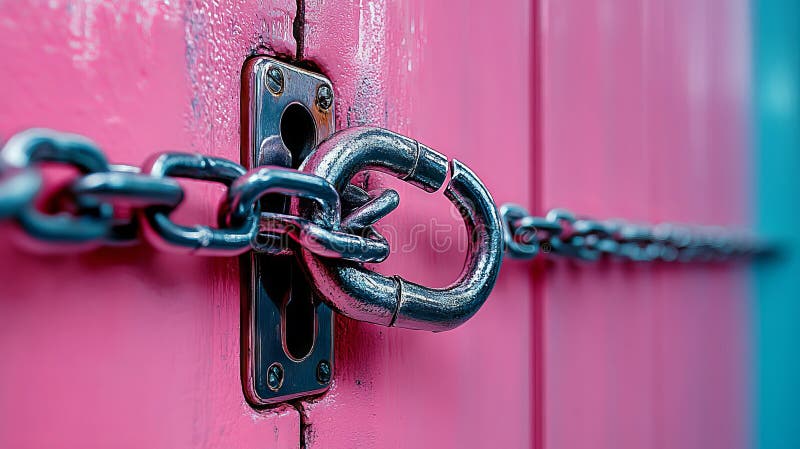 Pink Door Chain Attached Stock Photos - Free & Royalty-Free Stock ...
