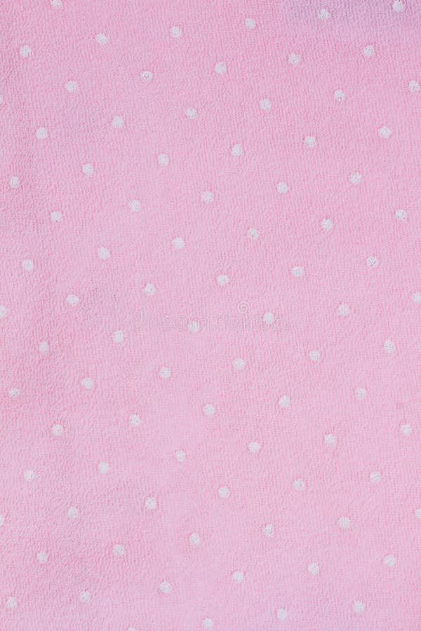 Pink Dotted Clothes Texture. Stock Image - Image of matter, light ...