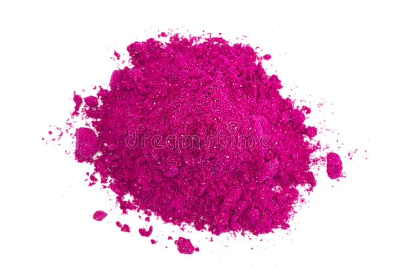 Pink Dragonfruit Powder Isolated on a White Background Stock Photo ...