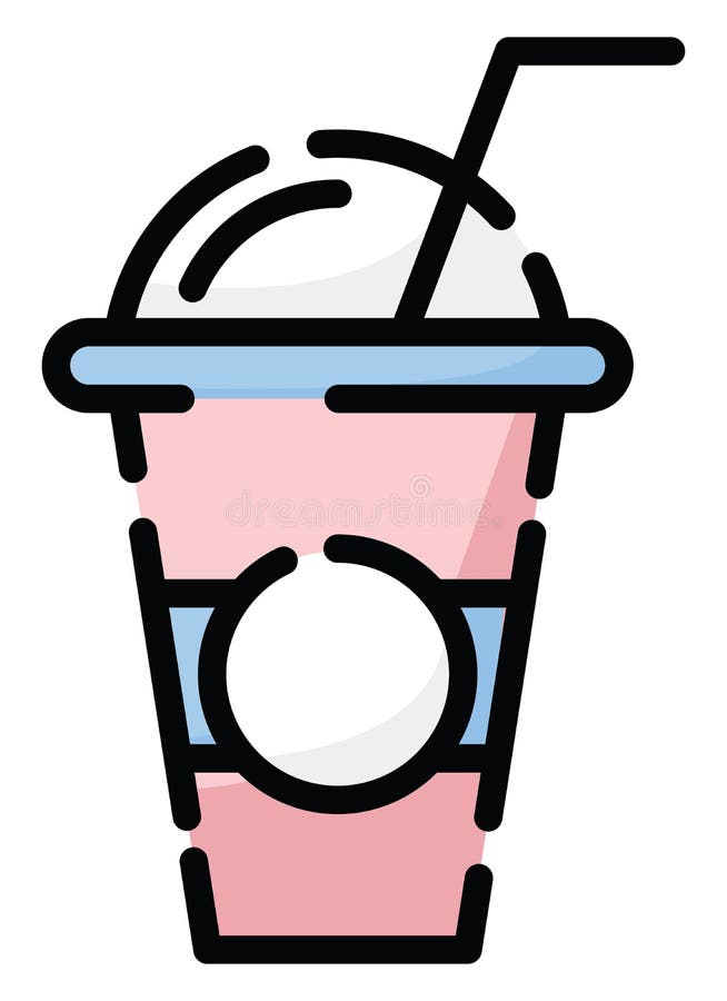 Pink Drink, Vector or Color Illustration Stock Vector - Illustration of ...