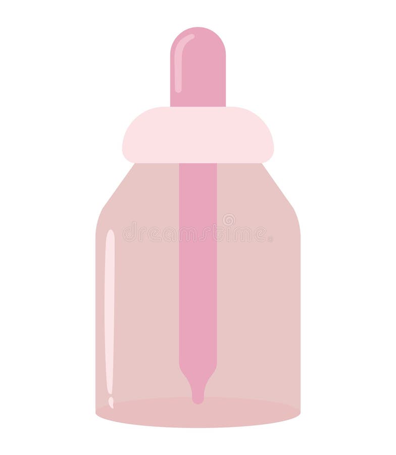 Pink dropper design stock vector. Illustration of medicine - 256289807