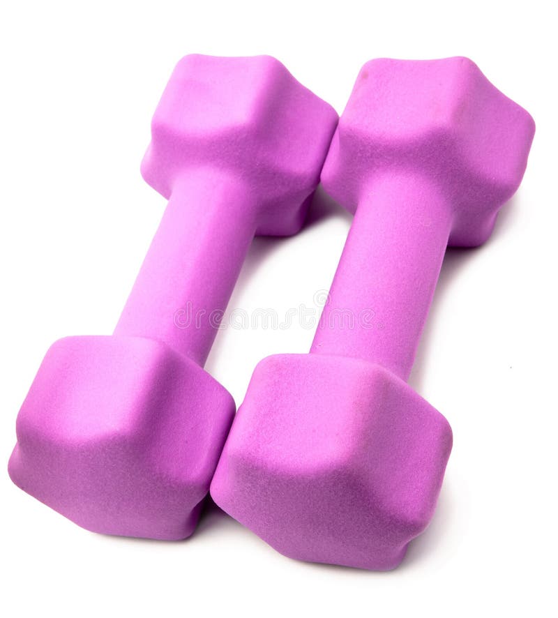 Pink 3 kg dumbbells stock photo. Image of bright, lifestyle - 18273570