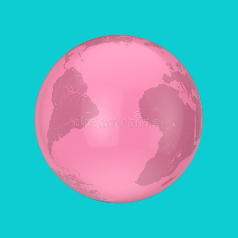 Pink earth stock vector. Illustration of element, clipart - 15750737