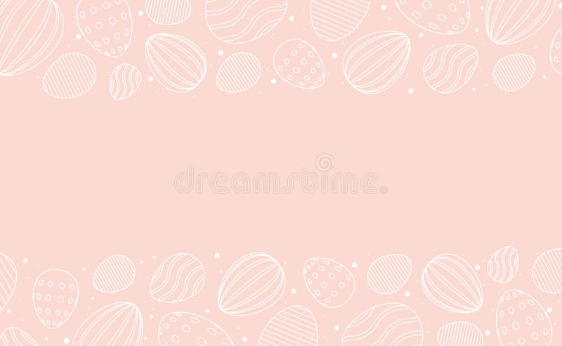 Pink Easter Background with Holiday Elements - Vector Stock Vector ...