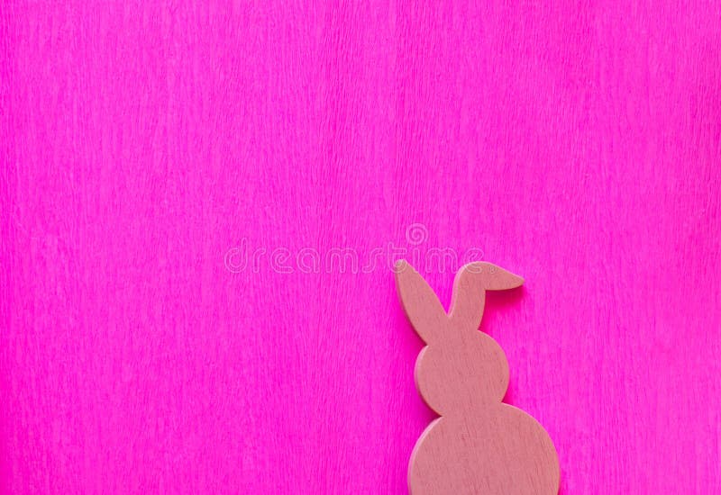 Pink Easter Bunny on a Pink Background Stock Image - Image of funny ...