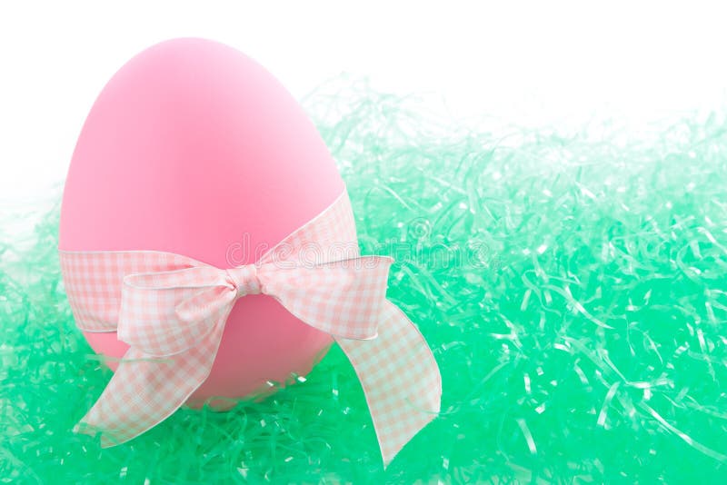 Pink Easter Egg stock photo. Image of green, pink, season - 18471320