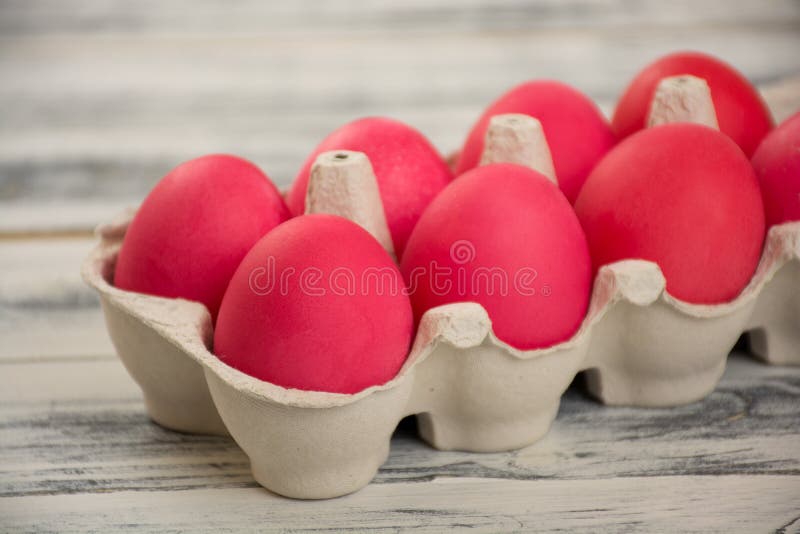Pink easter eggs stock image. Image of colorful, food - 89624227