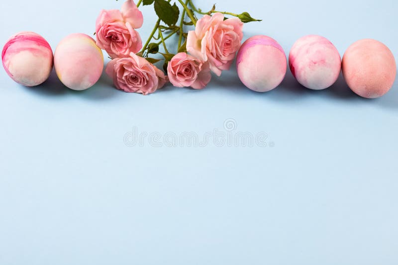 Pink Easter eggs stock image. Image of repaint, eggs - 271779503