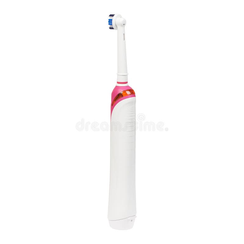 Pink Electronic Toothbrush. Back Side Stock Photo - Image of dental ...