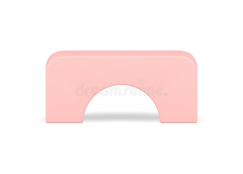 Pink Elegant Arch Rectangular Smooth Geometric Shape Product ...