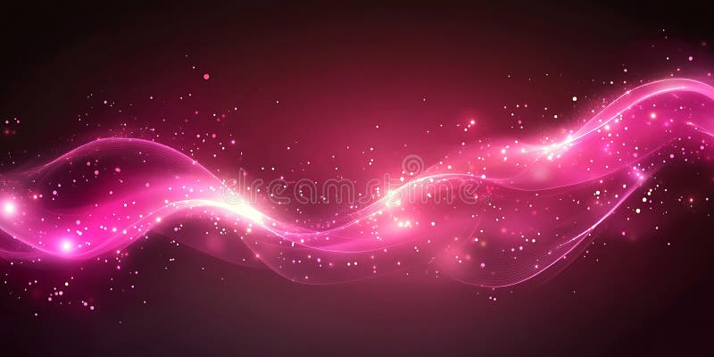 Pink Energy Wave Abstract Background for Design Projects Stock ...