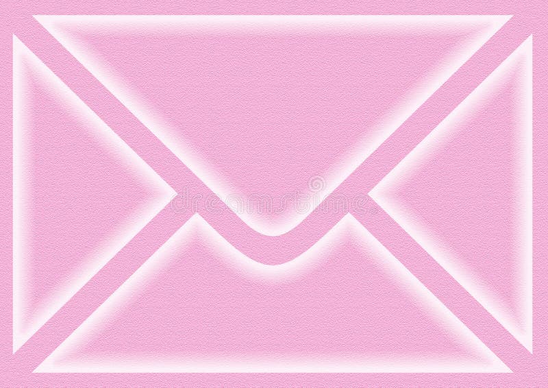 Pink envelope stock illustration. Illustration of compose - 11554744