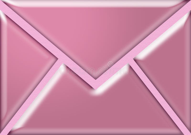 Pink envelope stock illustration. Illustration of background - 11657237