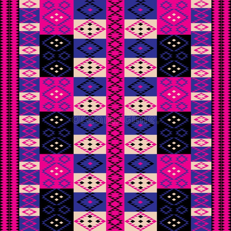 Pink ethnic motifs stock vector. Illustration of decorative - 23734833