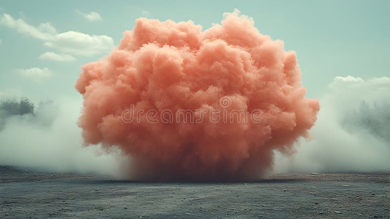 Pink Explosion Cloud Abstract Stock Photo - Image of design, overhead ...