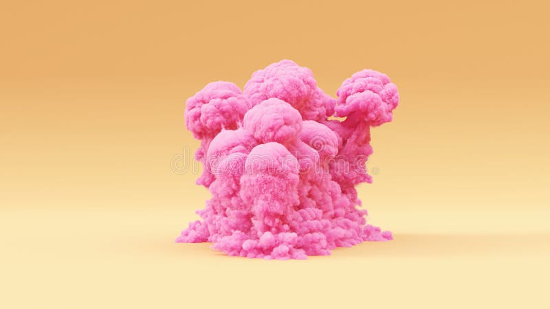 Pink Explosion Large Warm Cream Background Stock Illustration ...