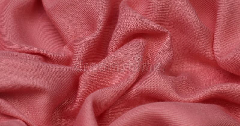 Pink Fabric Background. Pink Cloth Waves Background Texture Stock Video ...