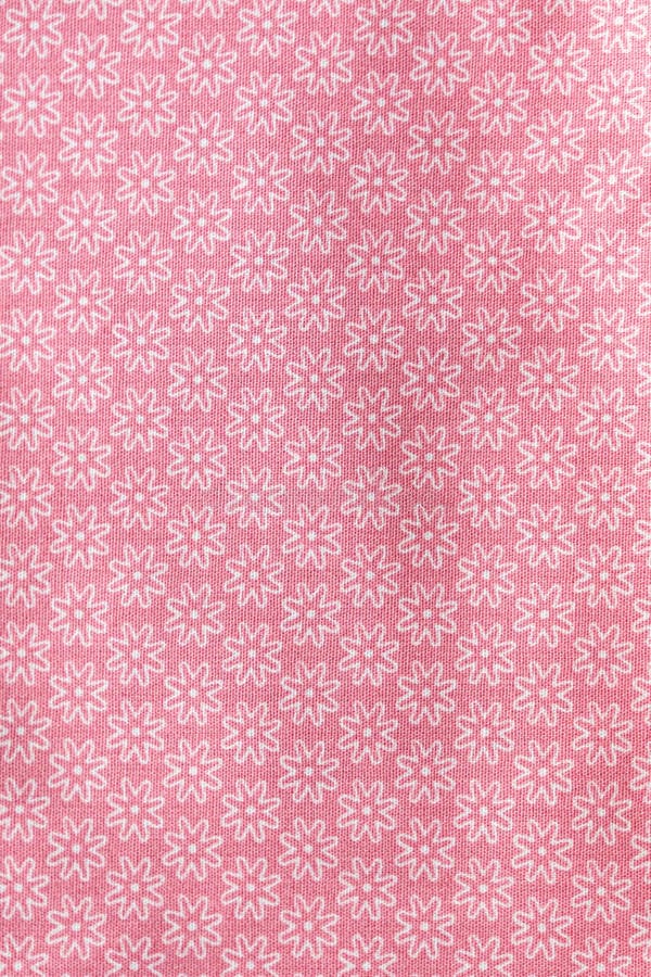 Pink Fabric Texture Featuring White Floral Pattern Creating Visually ...