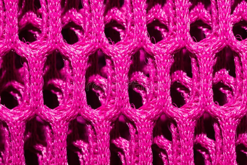 Pink Fabric Texture Macro. Textile Background. Abstract Knitted Pattern ...