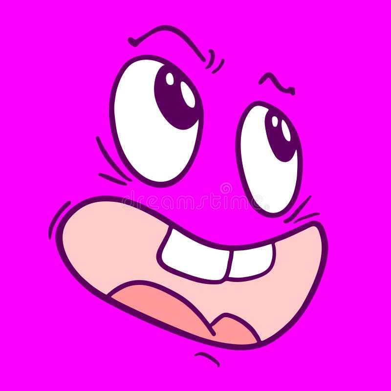 Pink face stock vector. Illustration of increase, happy - 41182074