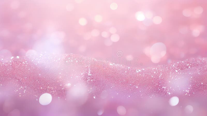 Pink Fairy Dust Bokeh Background. Generative AI Stock Illustration ...