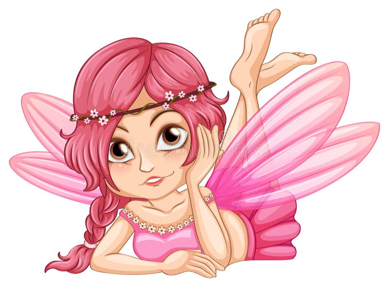 Pink Fairy stock illustration. Illustration of dress, magic - 9024929