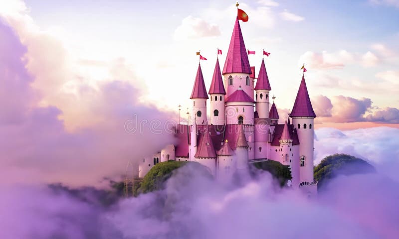 Pink Fairy Tale Castle Floating in the Clouds Stock Footage - Video of ... Pink Fairy Tale Castle Floating in the Clouds Stock Footage - Video of ...