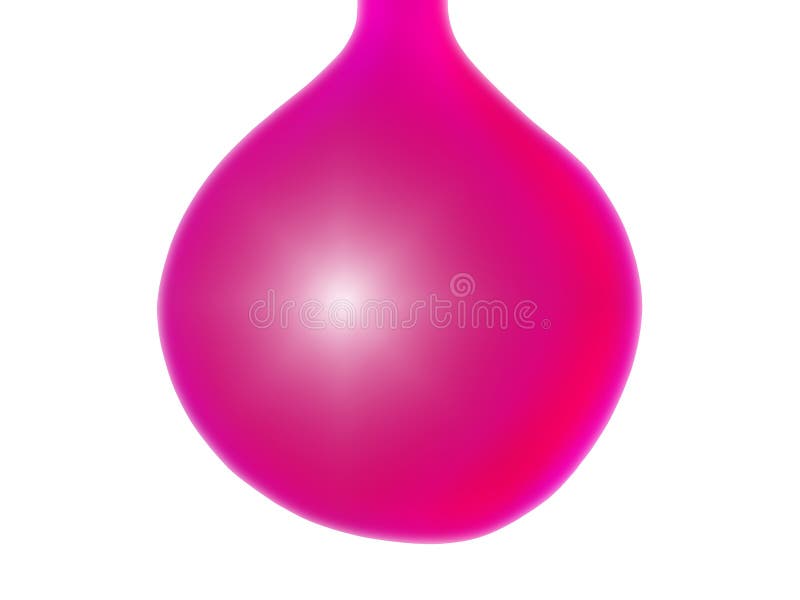 Pink Falling Drop Close Up Abstract Background Isolated on White Stock ...