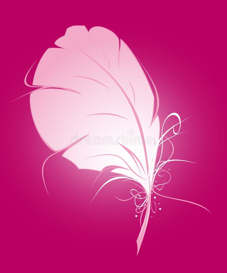 Design with feather stock vector. Illustration of silhouette - 12108543
