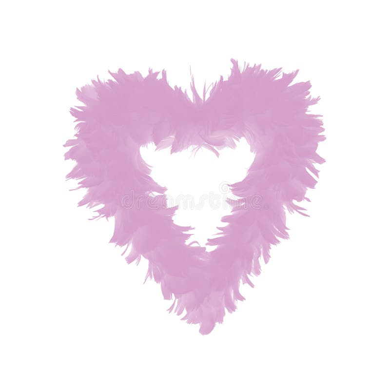 Feather heart stock image. Image of pink, conceptual - 105760853