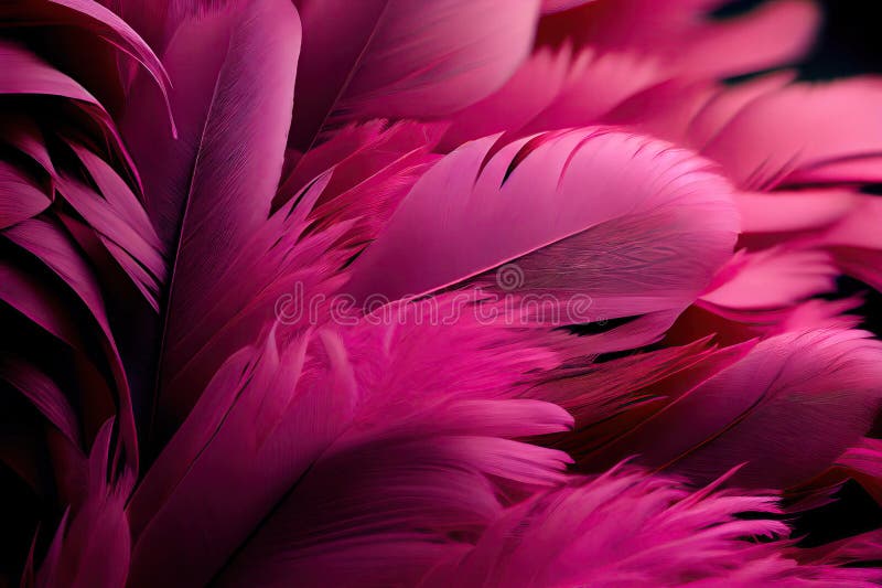 Pink Feathers Background, Flamingo Plume Pattern, Wings Feather Texture ...