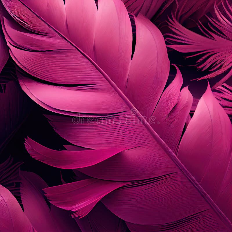Pink Feathers Background, Flamingo Plume Pattern, Wings Feather Texture ...