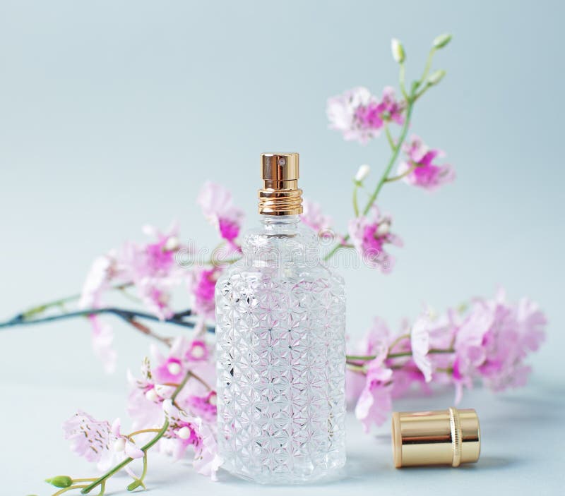Pink female perfume stock image. Image of bottle, glamour - 61796815